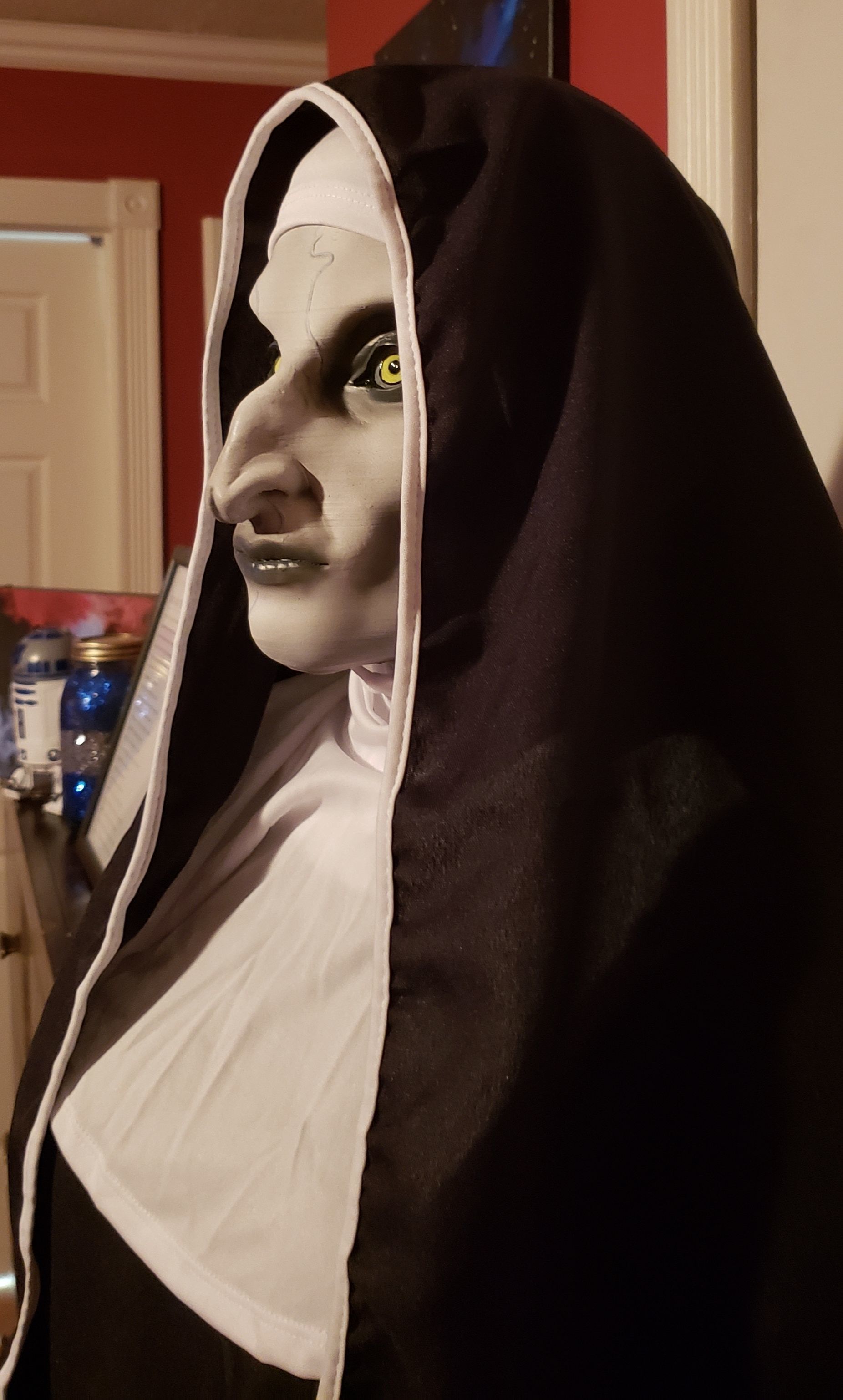 Valak The Nun head ready to print 3D model 3D printable | CGTrader