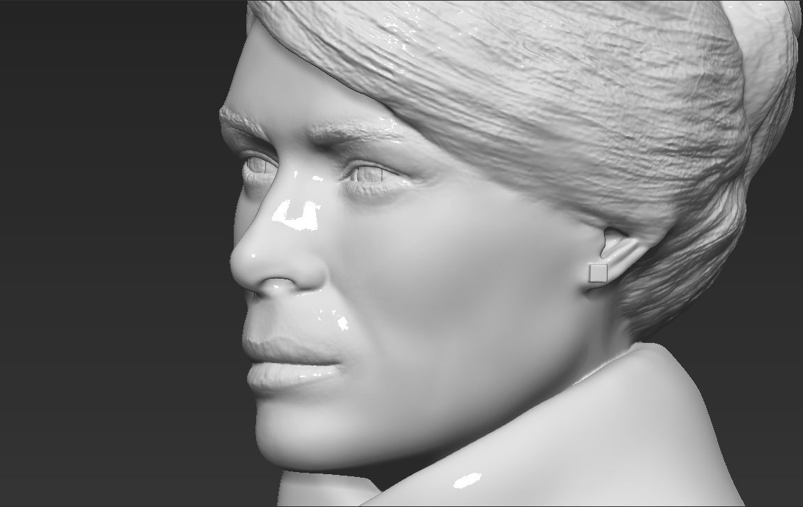 Melania Trump bust 3D printing ready stl obj formats 3D model 3D ...