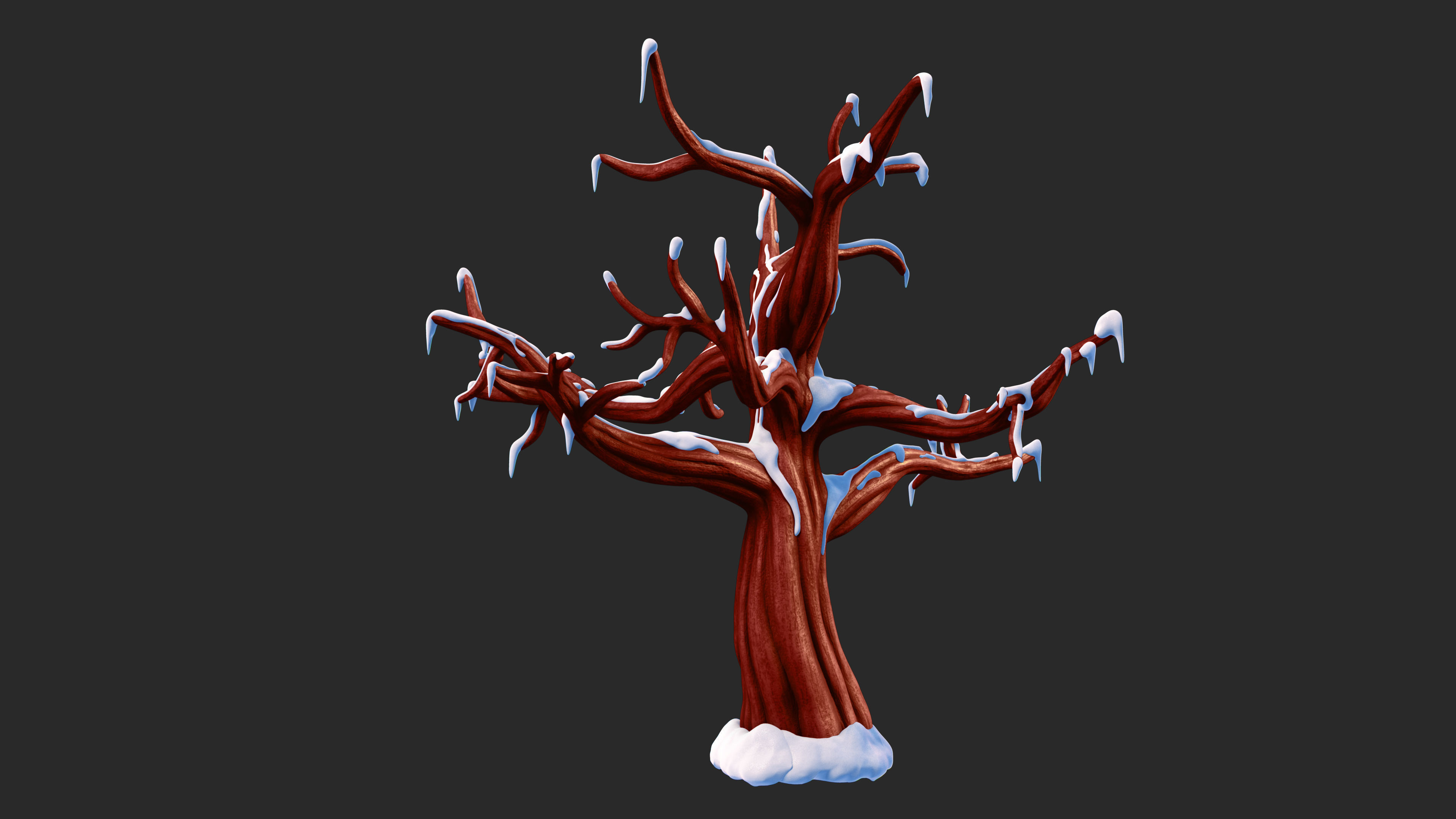 Snow Tree 3D model | CGTrader
