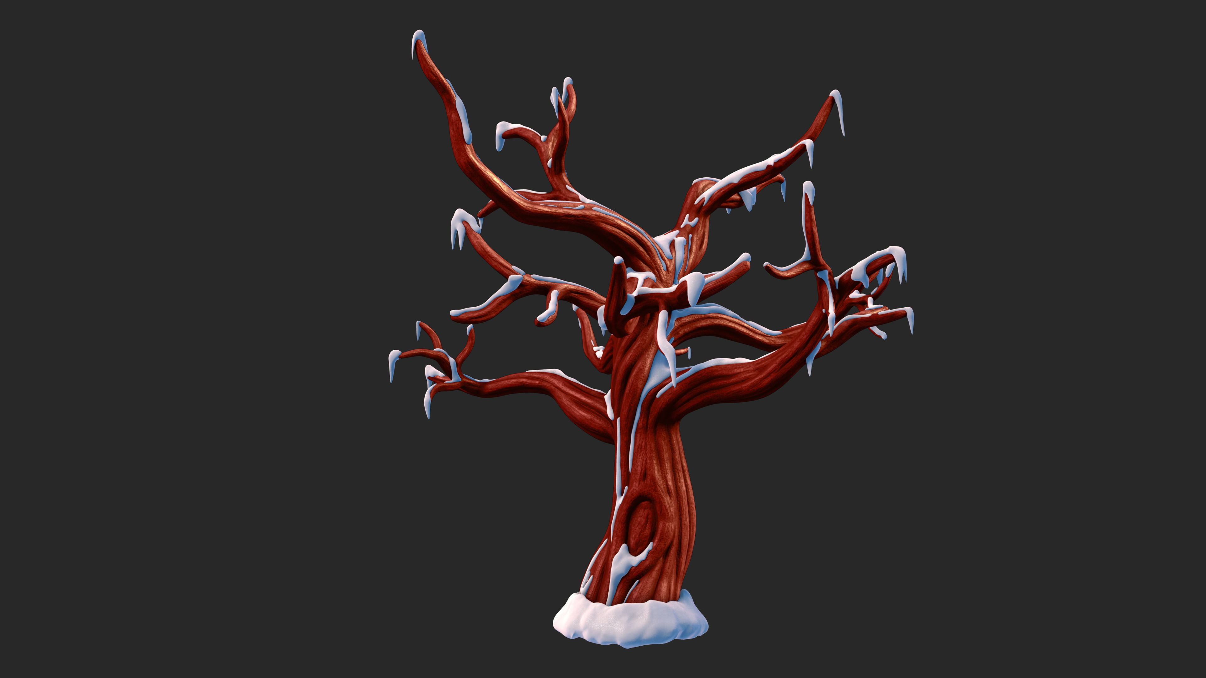 Snow Tree 3D model | CGTrader