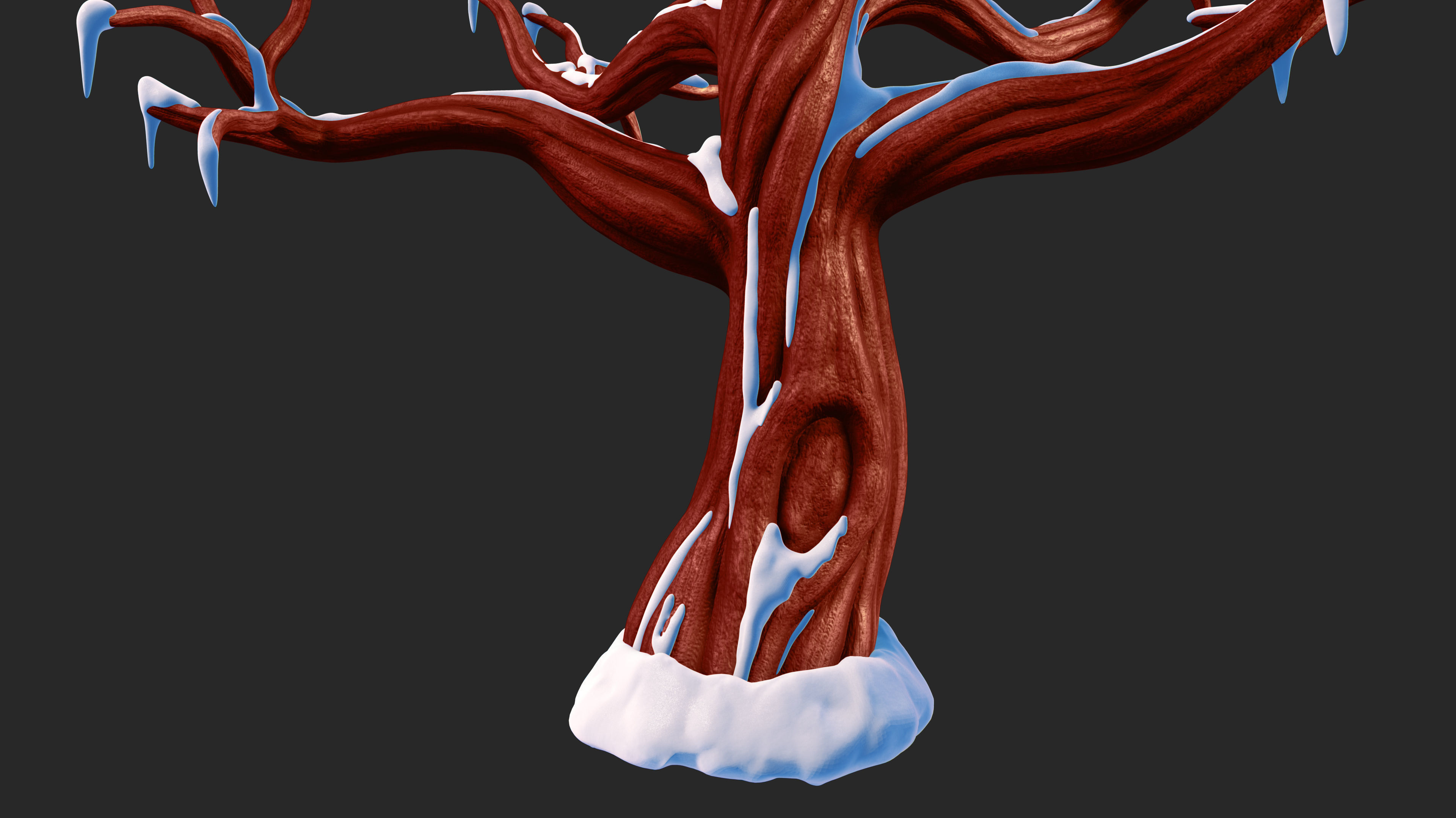 Snow Tree 3D model | CGTrader