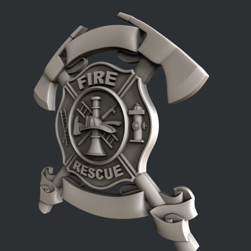 3d STL models for CNC or 3d printer Fire Rescue 3D model 3D printable ...