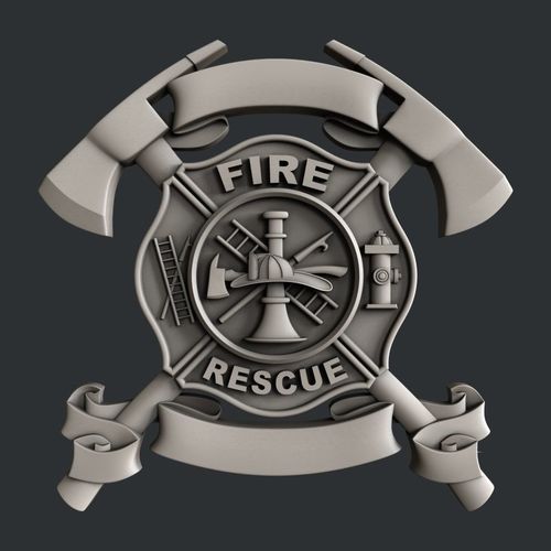 3d STL models for CNC or 3d printer Fire Rescue 3D model 3D printable ...