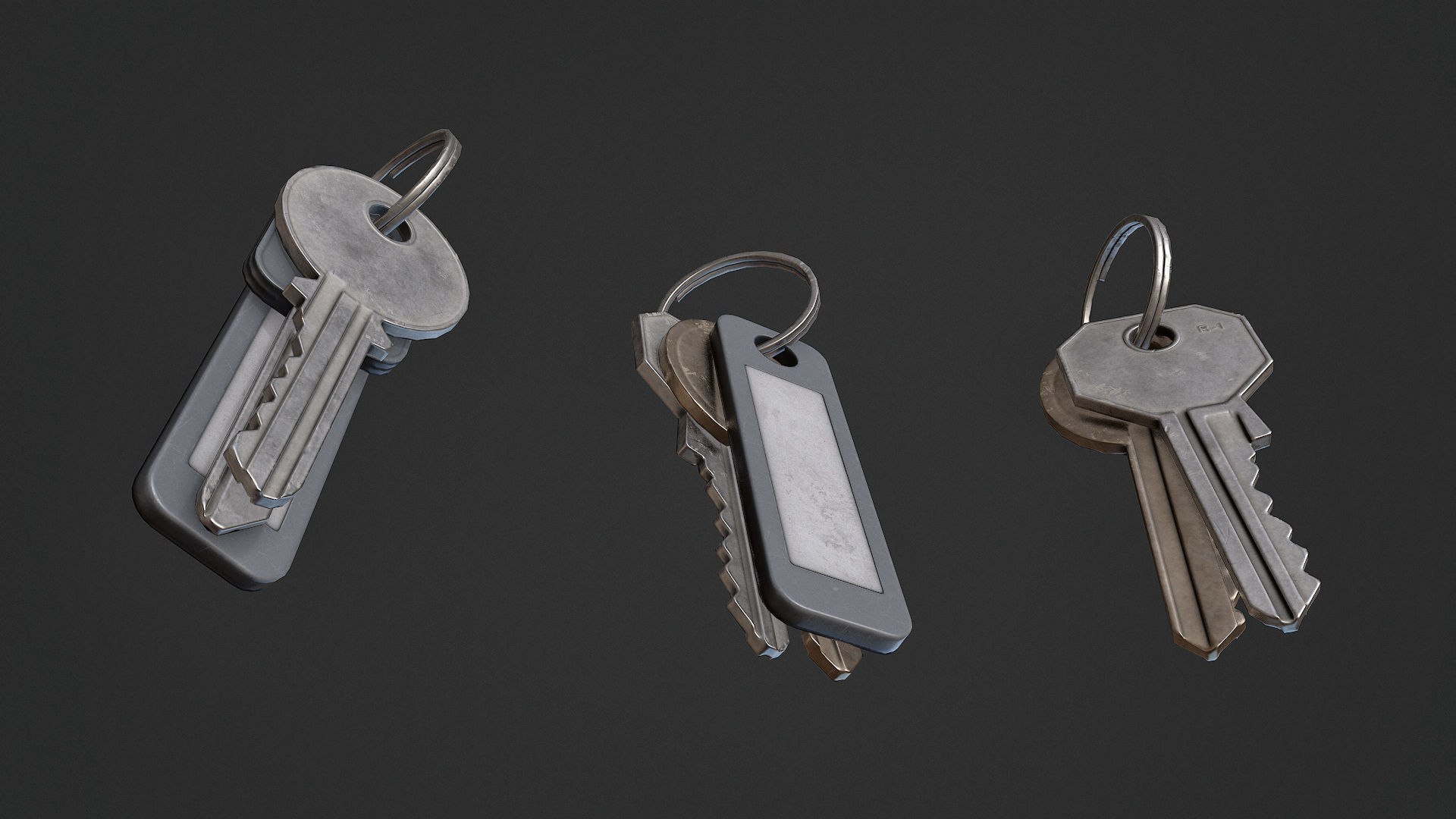 3D model Keys Set VR / AR / low-poly | CGTrader