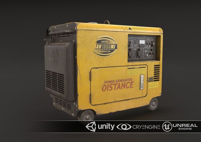 3D model Portable power generator VR / AR / low-poly | CGTrader