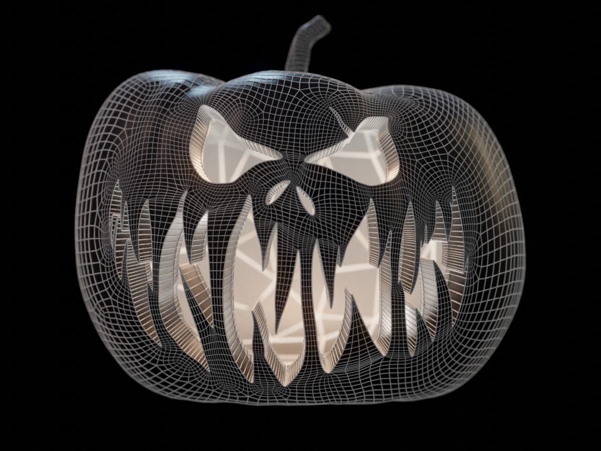 Halloween Pumpkin - Jack-o-lantern 2 3D model | CGTrader