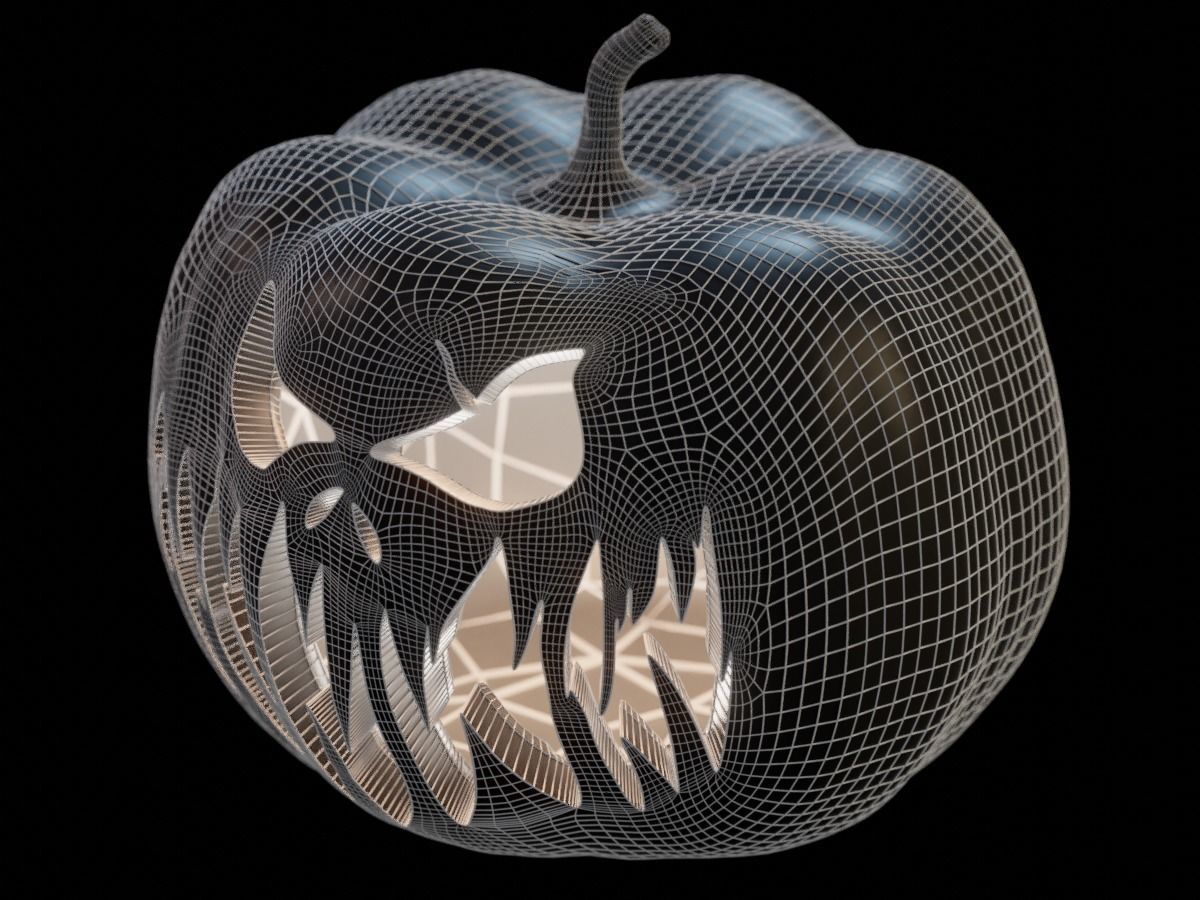 Halloween Pumpkin - Jack-o-lantern 2 3D model | CGTrader