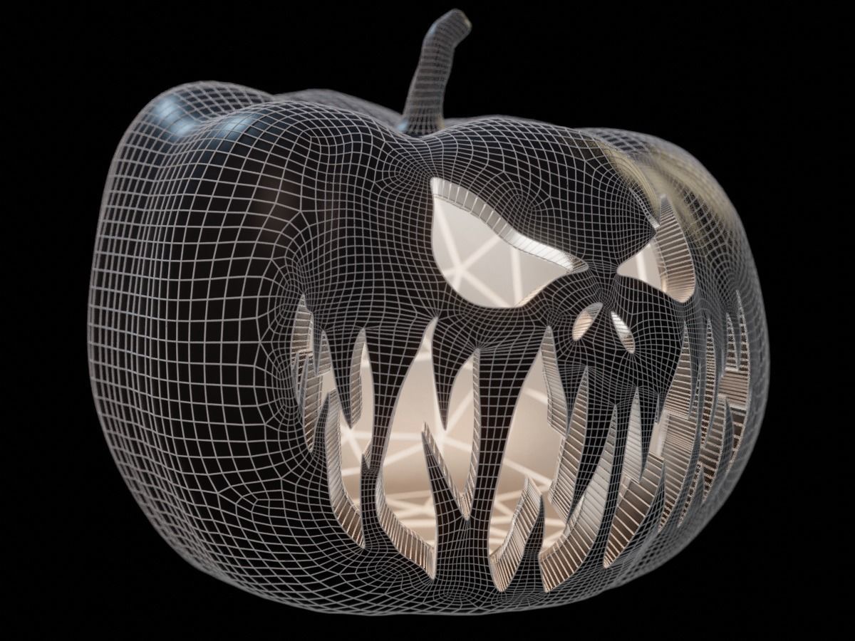 Halloween Pumpkin - Jack-o-lantern 2 3D model | CGTrader