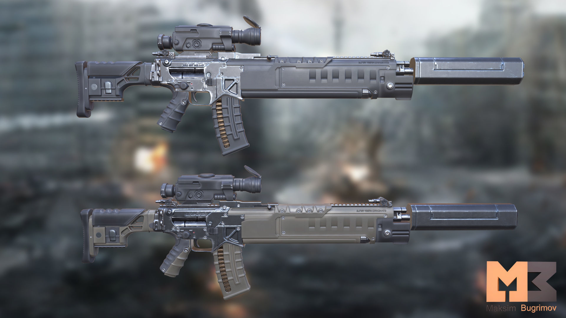 3D model PBR Weapons pack VR / AR / low-poly | CGTrader