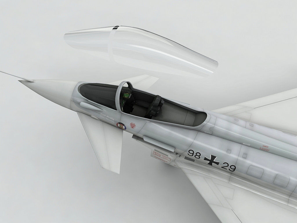 Eurofighter Typhoon Jet Aircraft -Light 3D model | CGTrader
