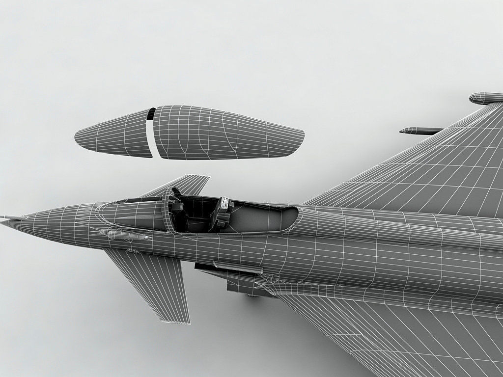 Eurofighter Typhoon Jet Aircraft -Light 3D model | CGTrader