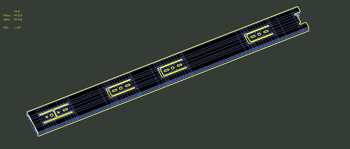 Guide rail 3D model | CGTrader