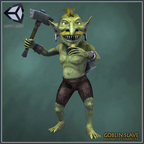 3D model Goblin Slave Light Version VR / AR / low-poly rigged animated ...