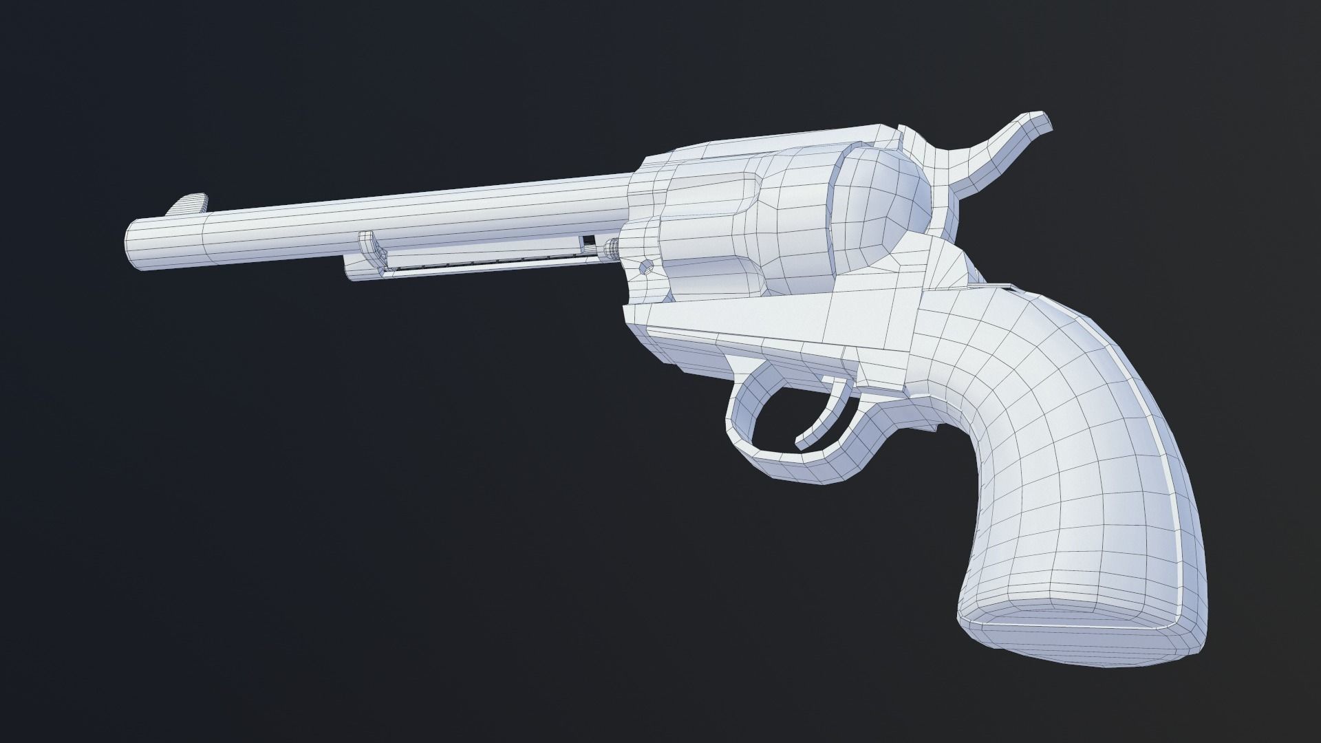 3D model Colt Single Action Army Peacemaker VR / AR / low-poly rigged ...