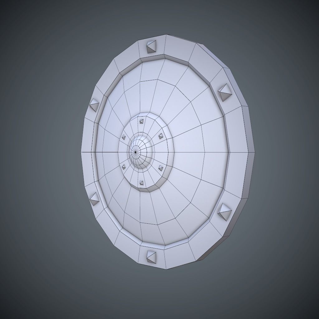 3D model Shield VR / AR / low-poly | CGTrader