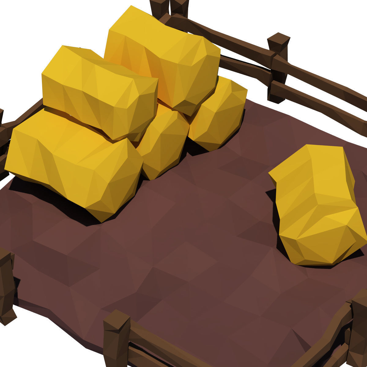 3D model Cartoon haystacks VR / AR / low-poly | CGTrader