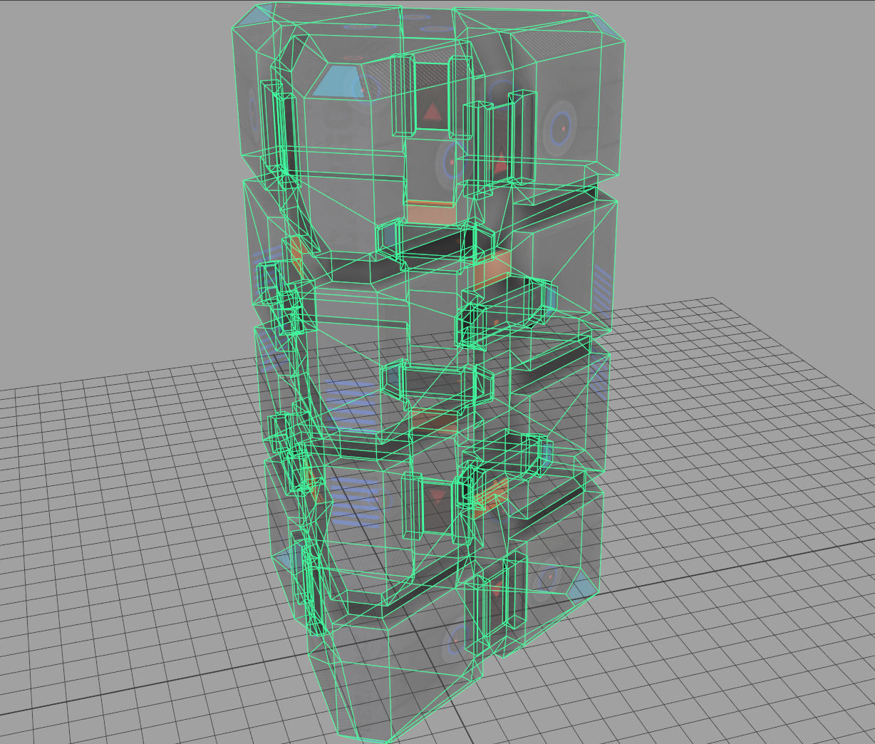 3D model Sci fi machine - Cyberpunk design - PBR VR / AR / low-poly ...