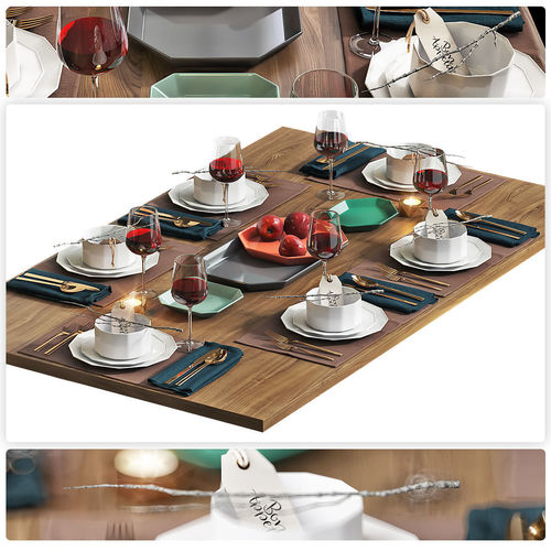 HQ Table setting 4 3D model | CGTrader