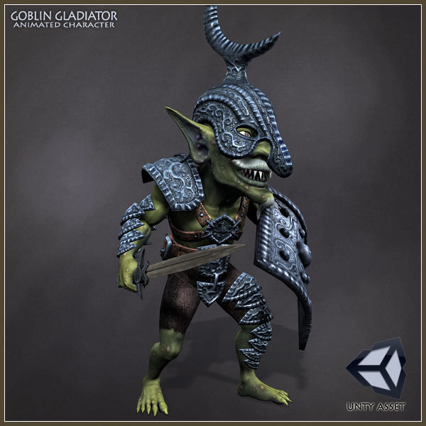 3D model Goblins Army Light Version VR / AR / low-poly rigged animated ...