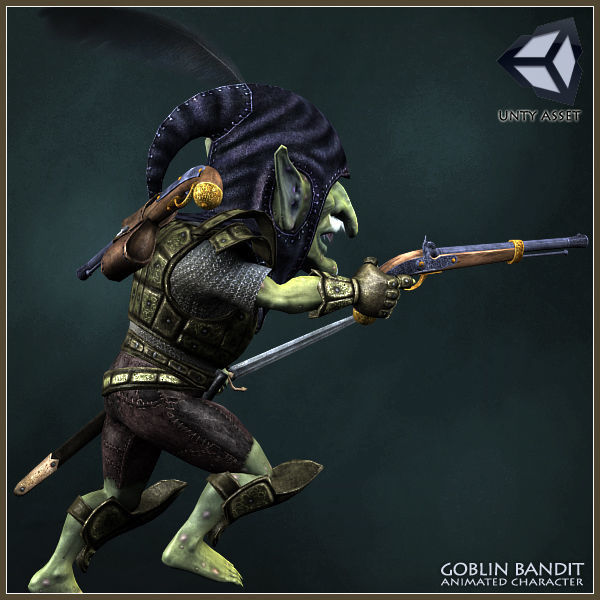 3D model Goblins Army Light Version VR / AR / low-poly rigged animated ...