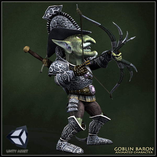 3D model Goblins Army Light Version VR / AR / low-poly rigged animated ...
