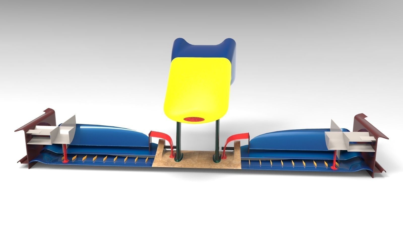 F1 front wing 3D model | CGTrader