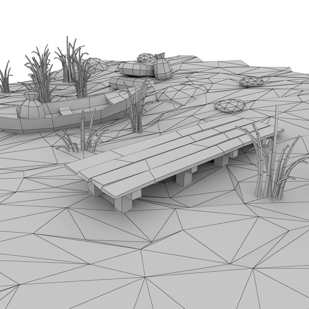 3D model Cartoon shore VR / AR / low-poly | CGTrader