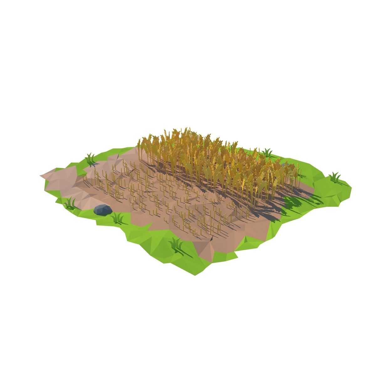 3D model Cartoon field VR / AR / low-poly | CGTrader