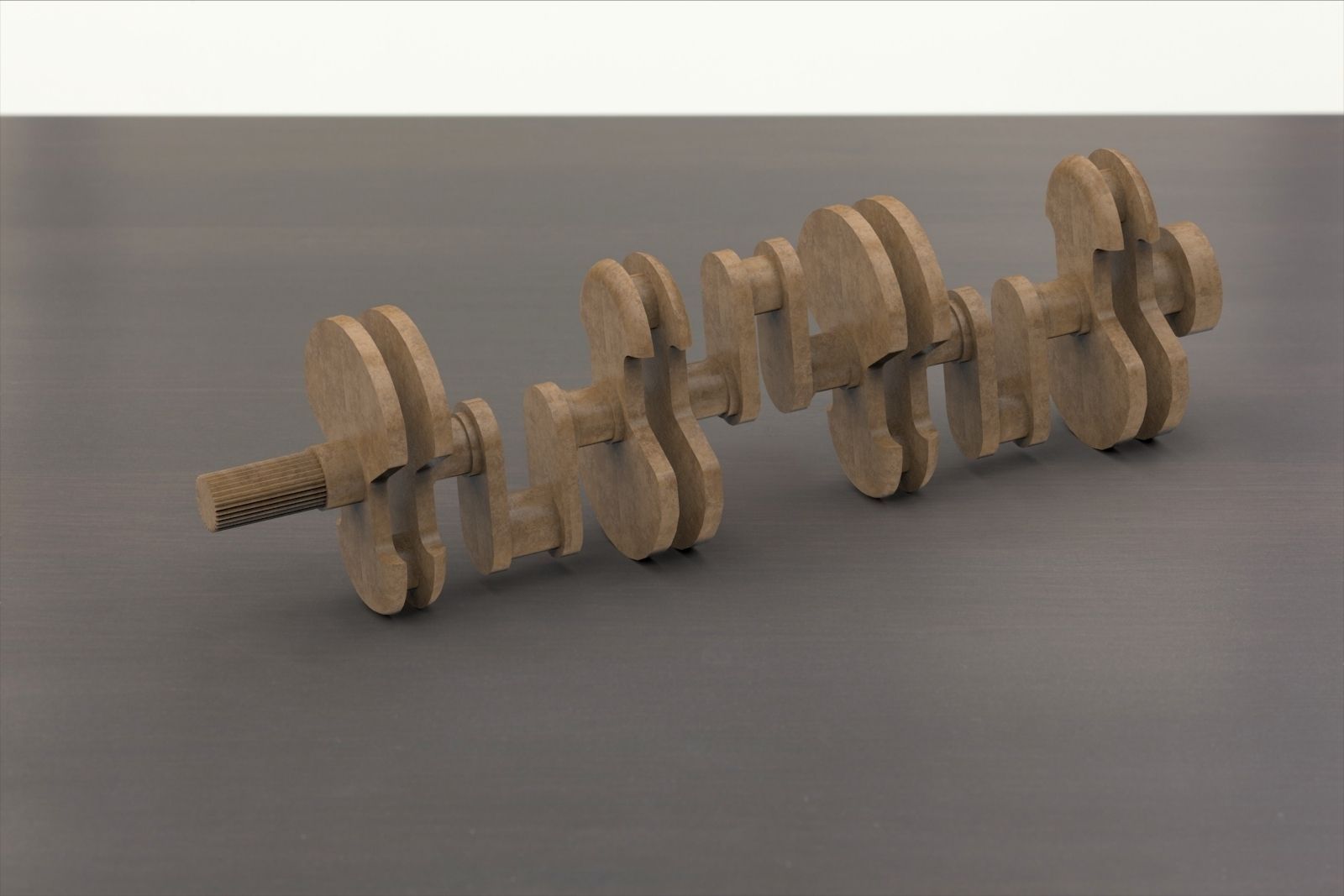 Crankshaft design free 3D model | CGTrader