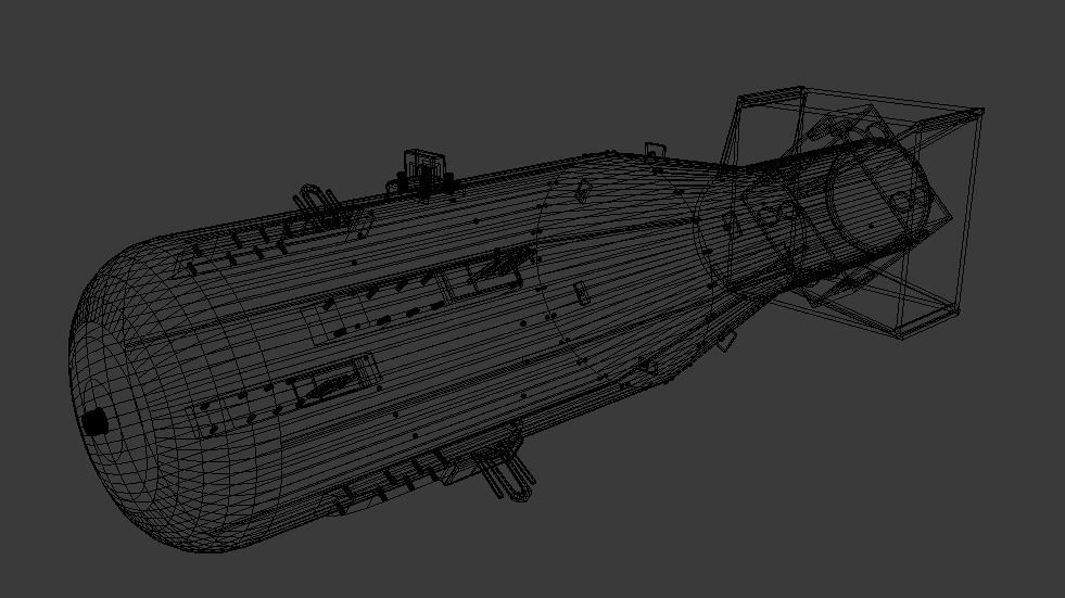 Little Boy Atomic Bomb 3D model | CGTrader