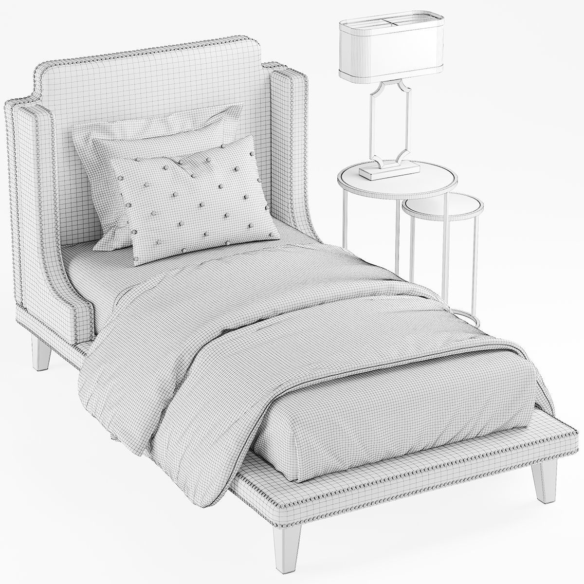 SINGLE BED 13 3D model | CGTrader