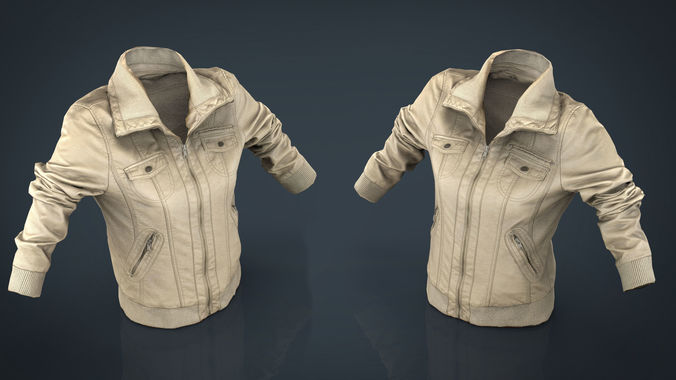 3D model Women Jacket VR / AR / low-poly | CGTrader