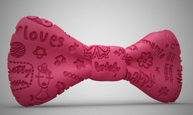 Cute Bow Tie 3D model 3D printable | CGTrader