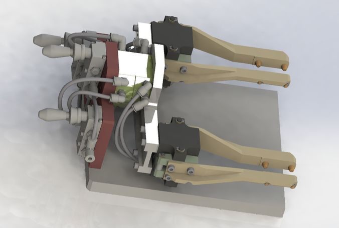 Assemble the manipulator mechanism 3D model | CGTrader