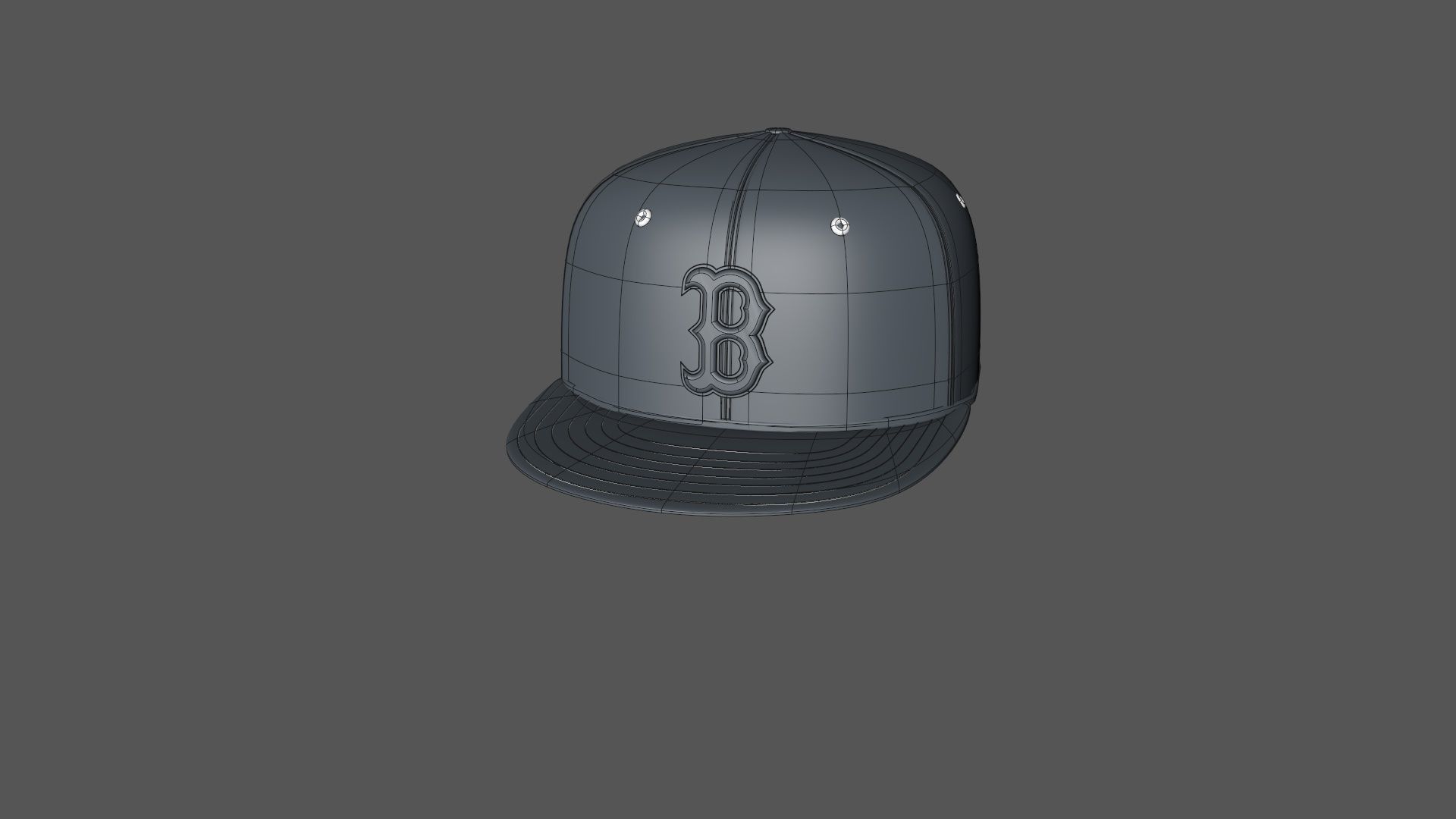 Boston Red Sox Baseball Caps 3D model | CGTrader