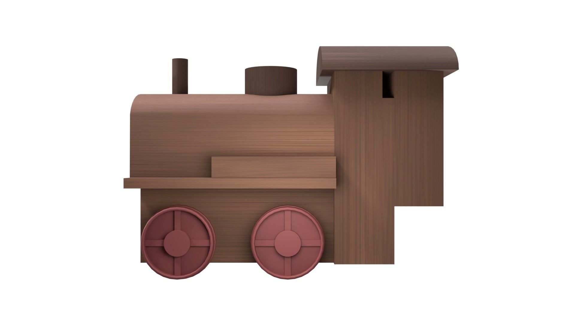 3D model Low Poly Wooden Toy Train VR / AR / low-poly | CGTrader