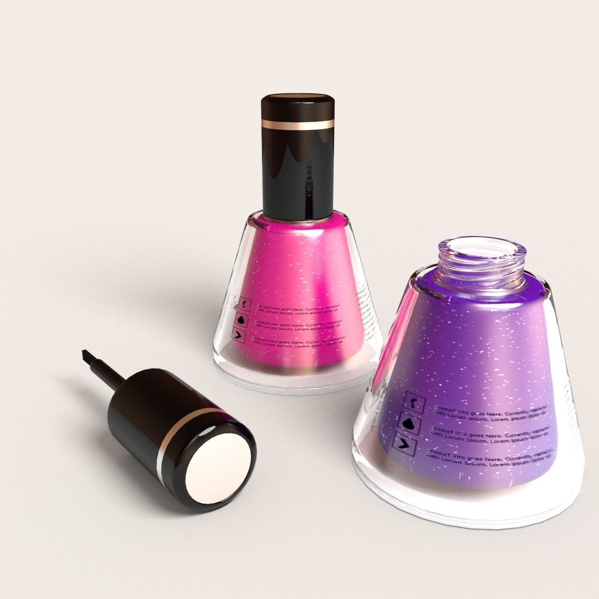 Glossy Nail Polish 3D model | CGTrader