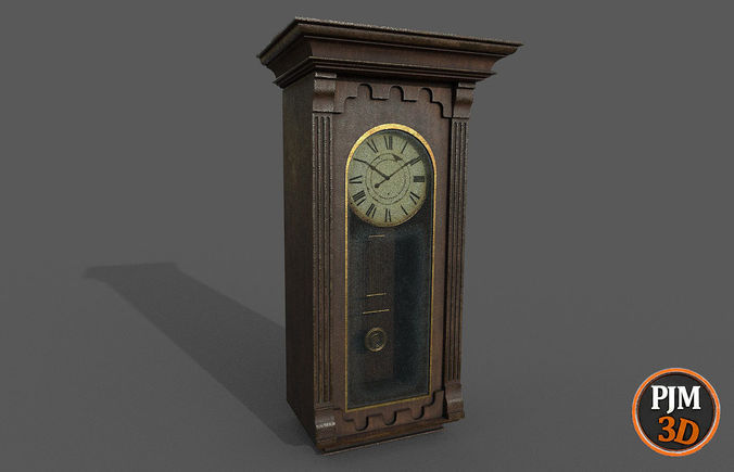 3D model Old Clock wall Version 01A VR / AR / low-poly | CGTrader