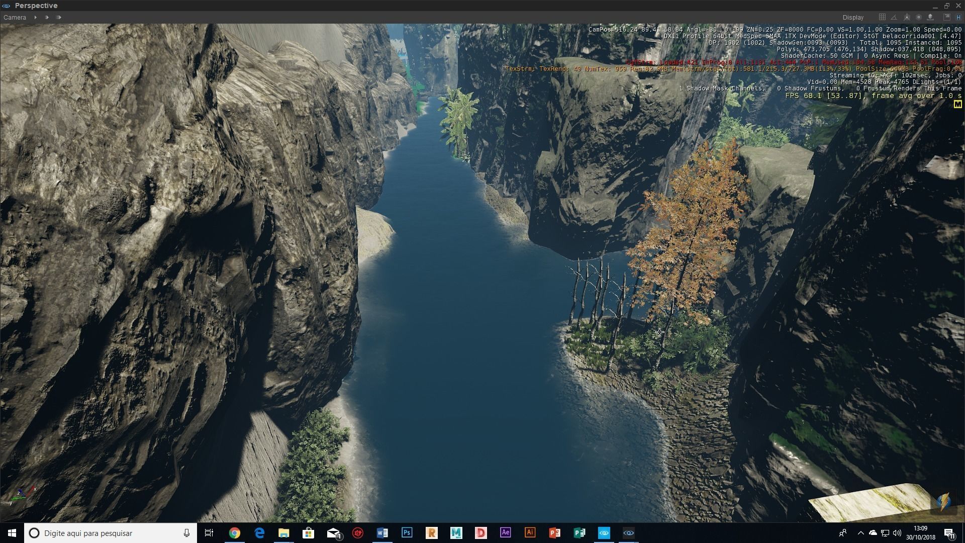 landscape Natureza CryEngine 5 3 3D model animated | CGTrader
