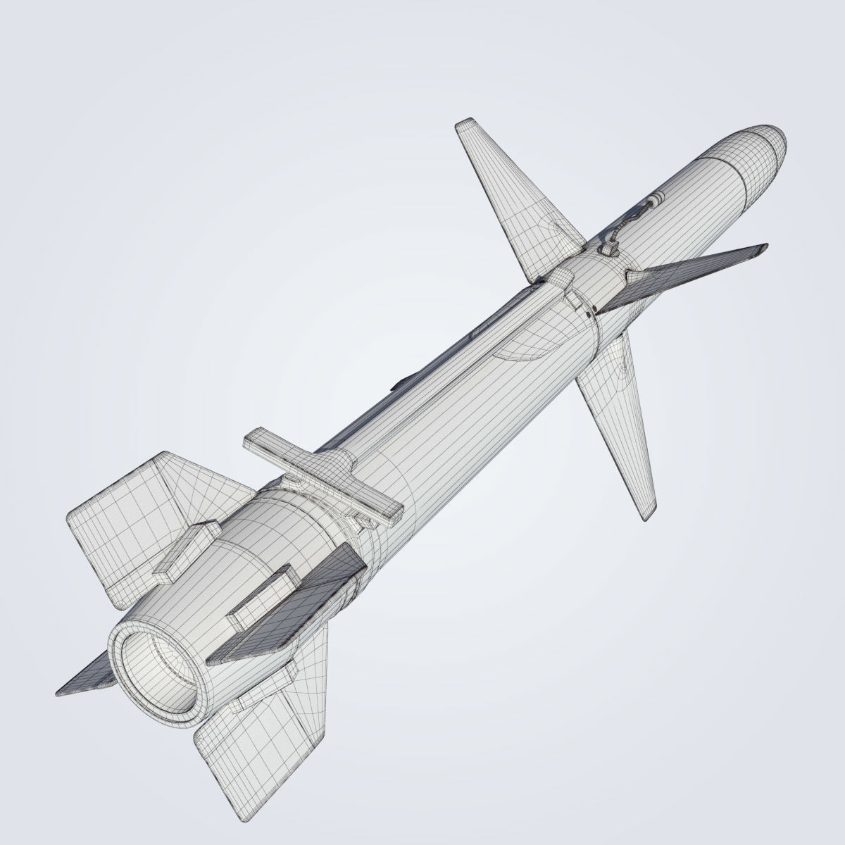 3D model AGM-45 Shrike VR / AR / low-poly | CGTrader