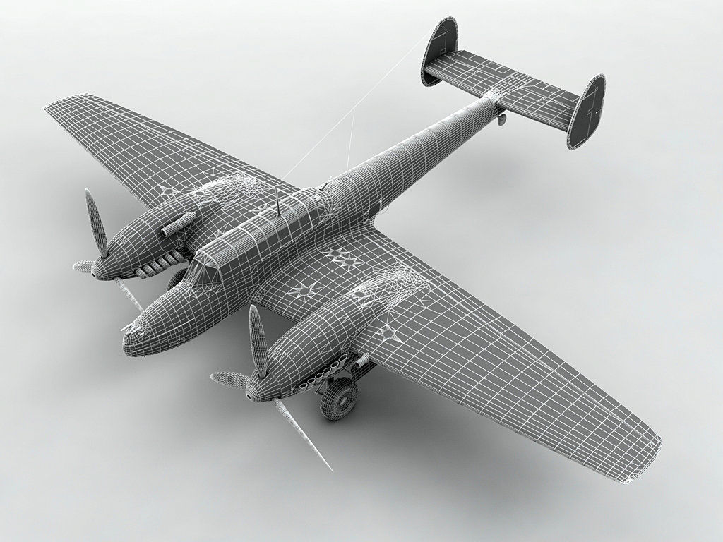 Messerschmitt ME BF 110 Aircraft 3D model | CGTrader