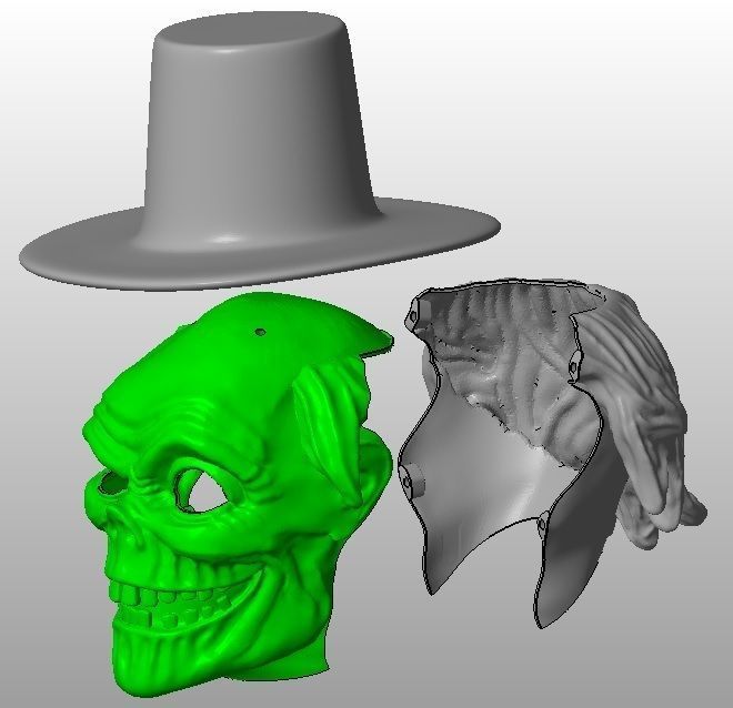 Ghost Mask 3D model 3D printable | CGTrader