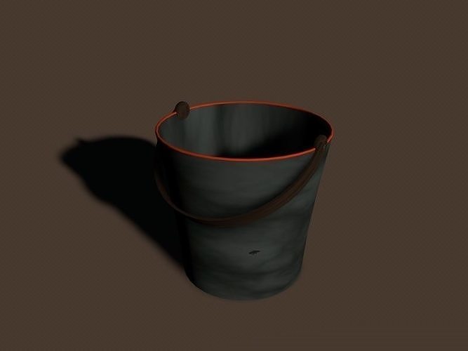 Low-poly Bucket free VR / AR / low-poly 3D model | CGTrader