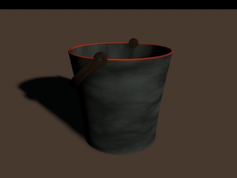 Low-poly Bucket free VR / AR / low-poly 3D model | CGTrader