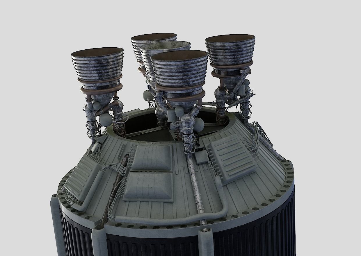 saturn-5 rocket 3D model | CGTrader