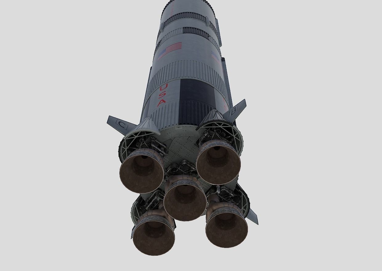saturn-5 rocket 3D model | CGTrader