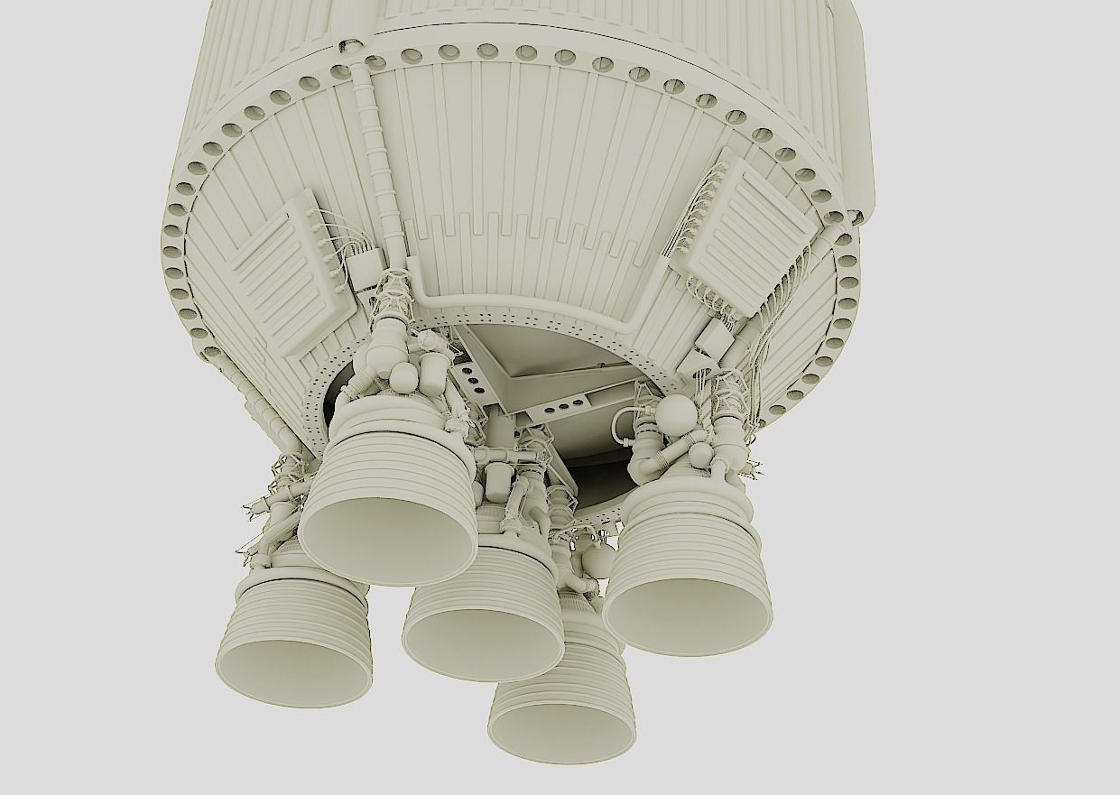 saturn-5 rocket 3D model | CGTrader