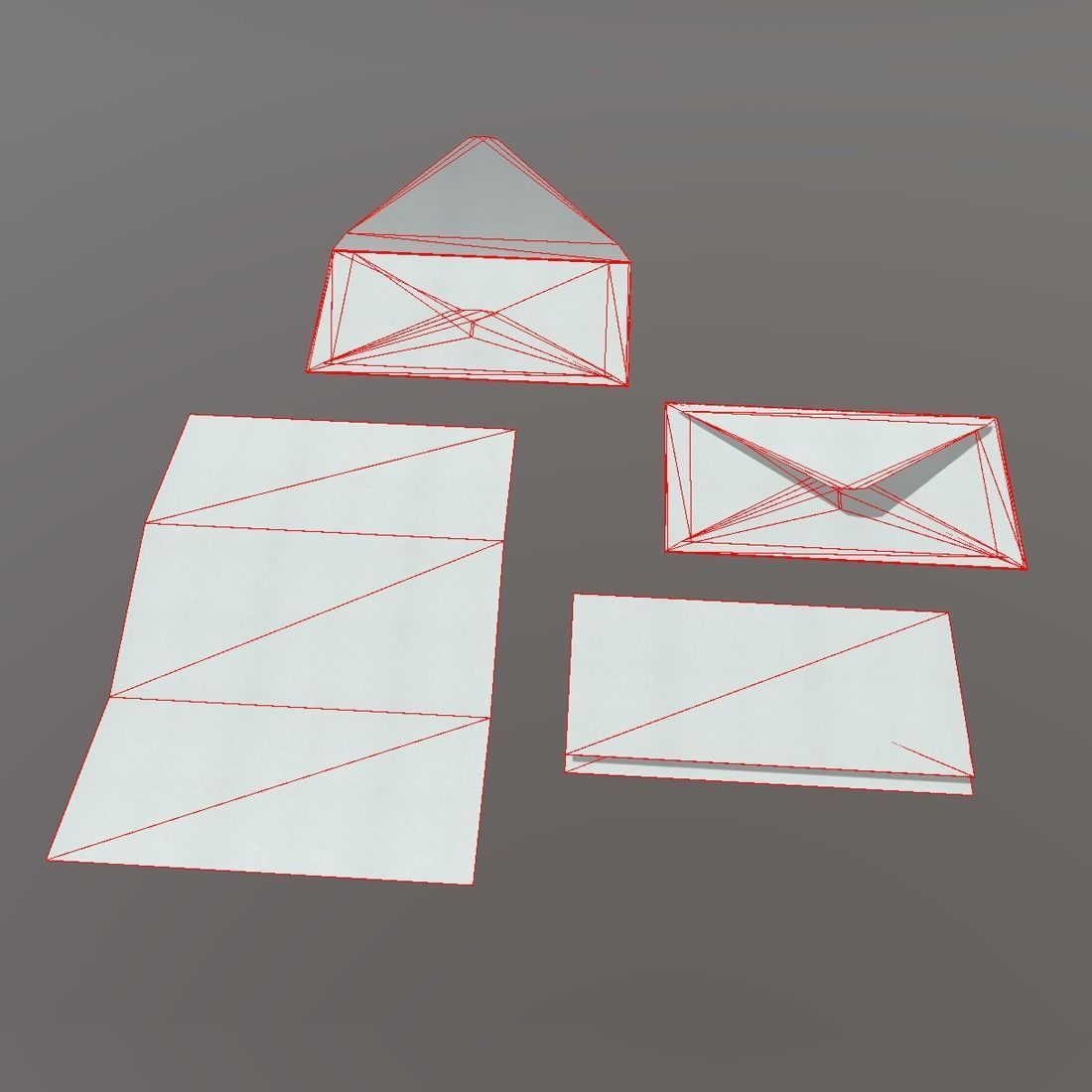 3D model Envelope Pack VR / AR / low-poly | CGTrader