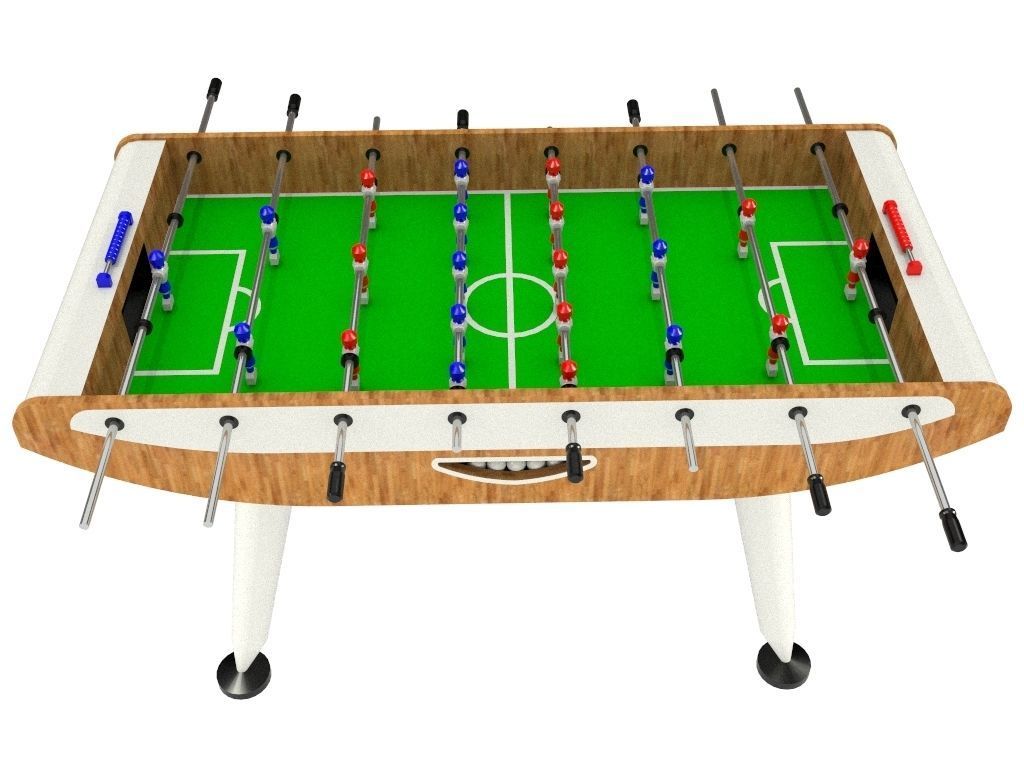 Foosball table 3D model | CGTrader