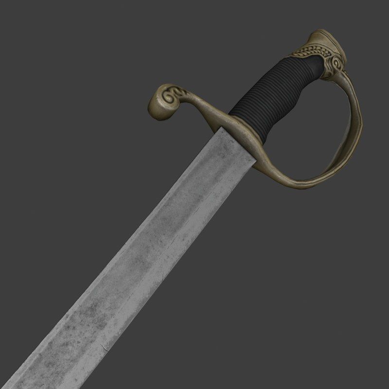 3D model 19th century US Army sabre VR / AR / low-poly | CGTrader